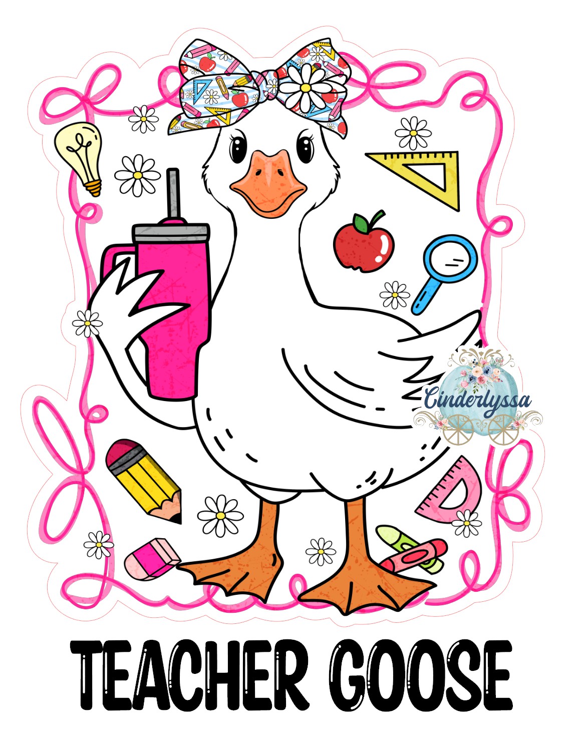 Teacher Goose Cardstock Silicone Mold, Aroma Bead Molds, Freshie Mold ...