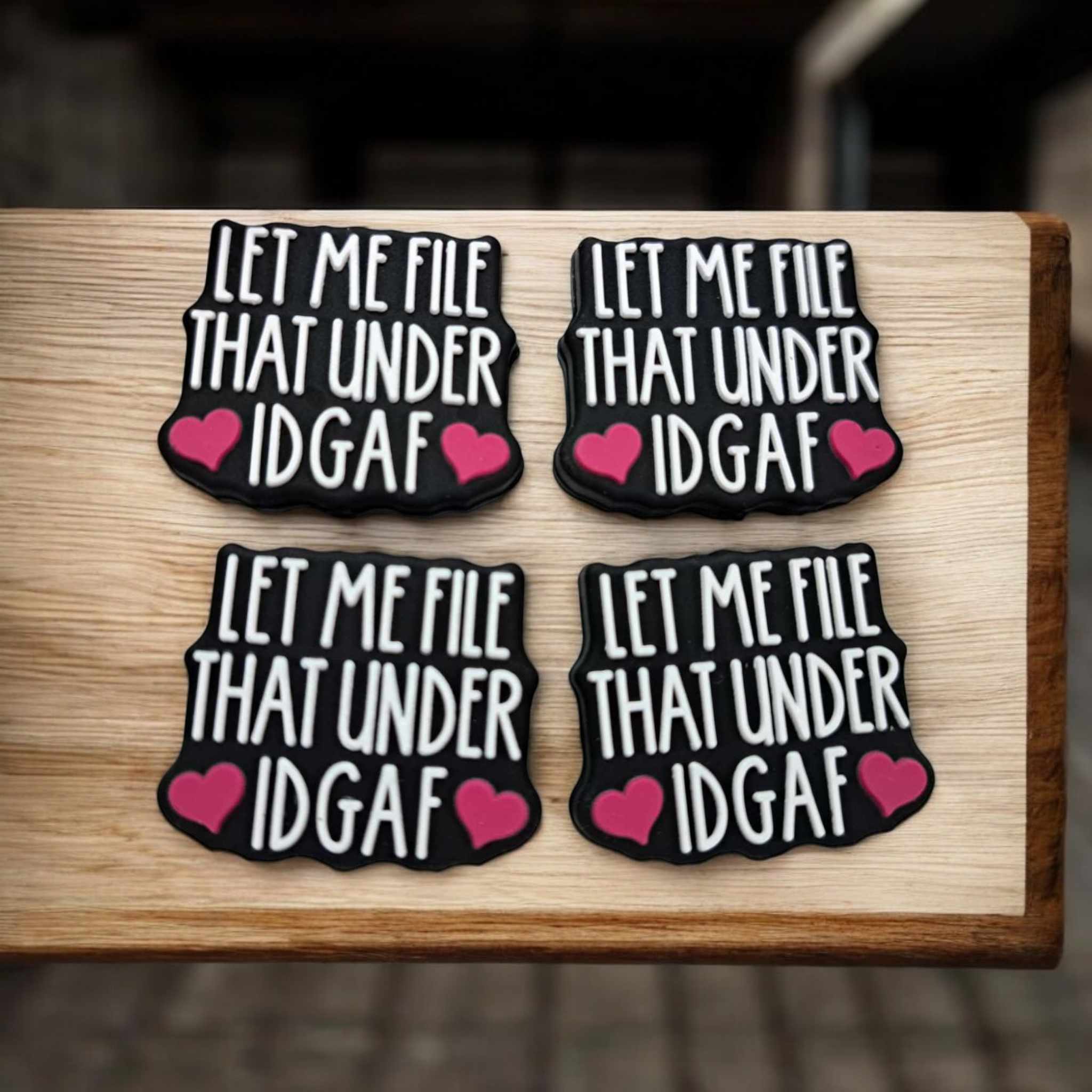 Let Me File That Under IDGAF Silicone Focal Bead – Cinderlyssa