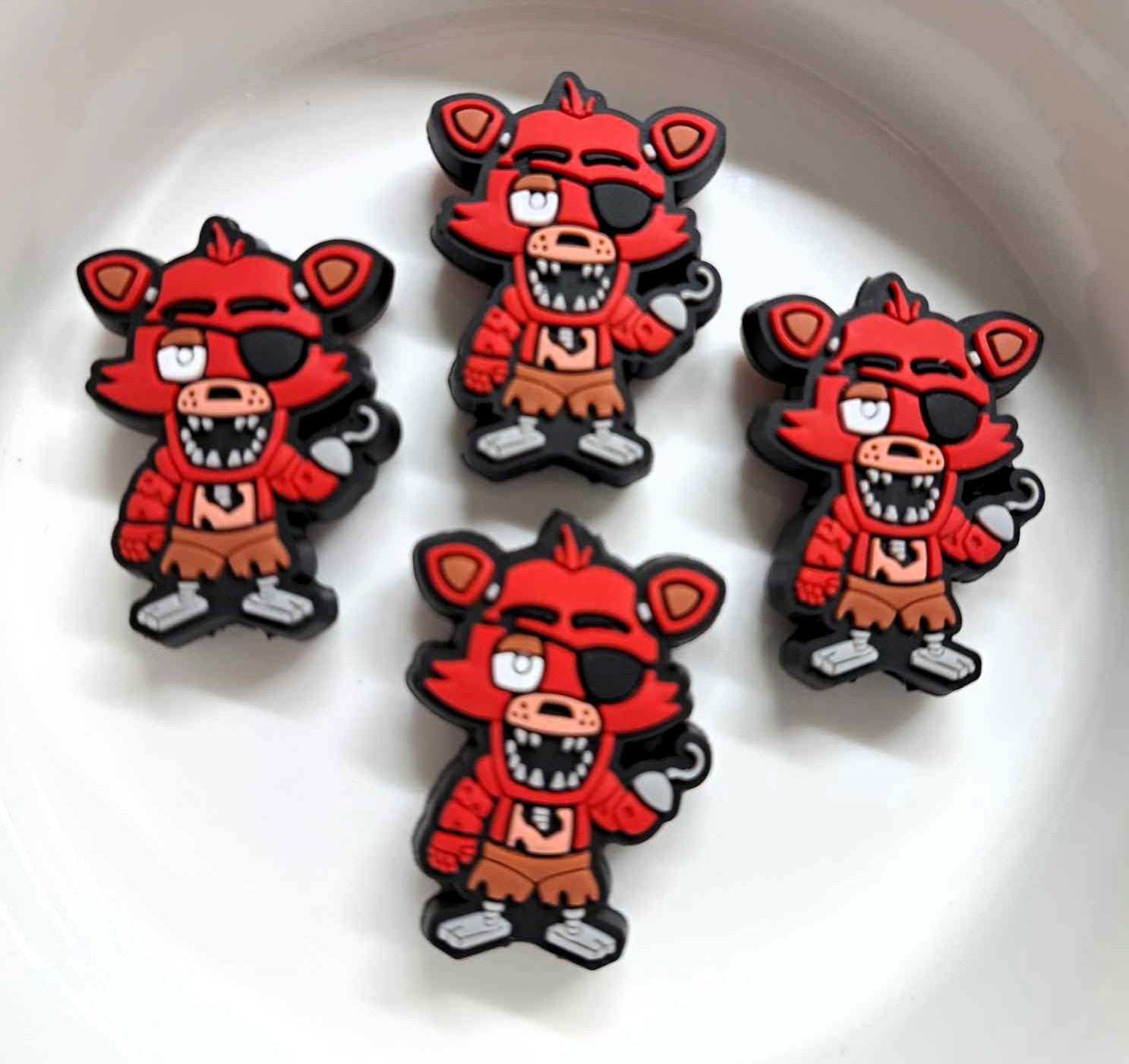 Foxy the Fox: Five Nights at Freddy's Inspired Silicone Focal Bead - 0 ...
