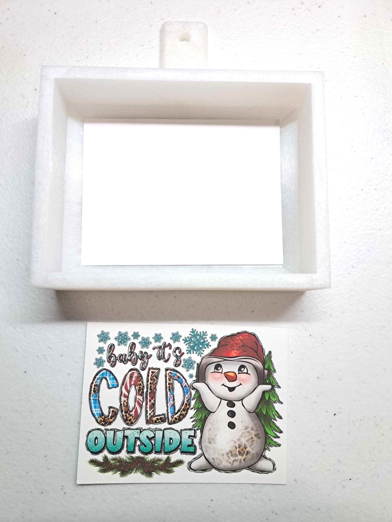 3x4 inch: Rectangle Cardstock/Picture With Beveled Edge Silicone Mold ...