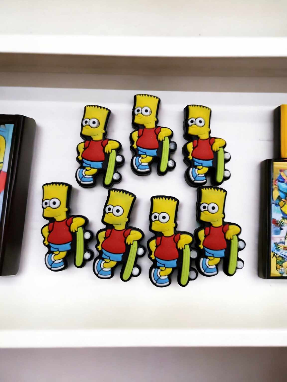 Bart Simpson with Skateboard Full Body Silicone Focal Bead - 0688 ...