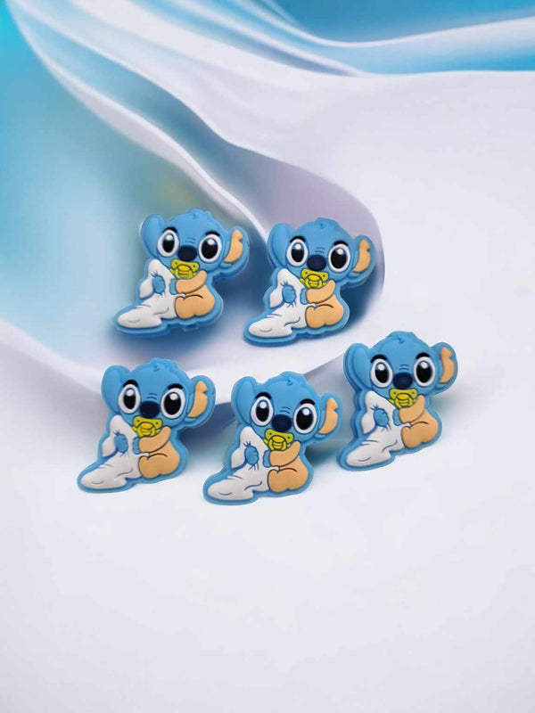 Baby Stitch with Blanket and Pacifier Full Body Silicone Focal Bead ...