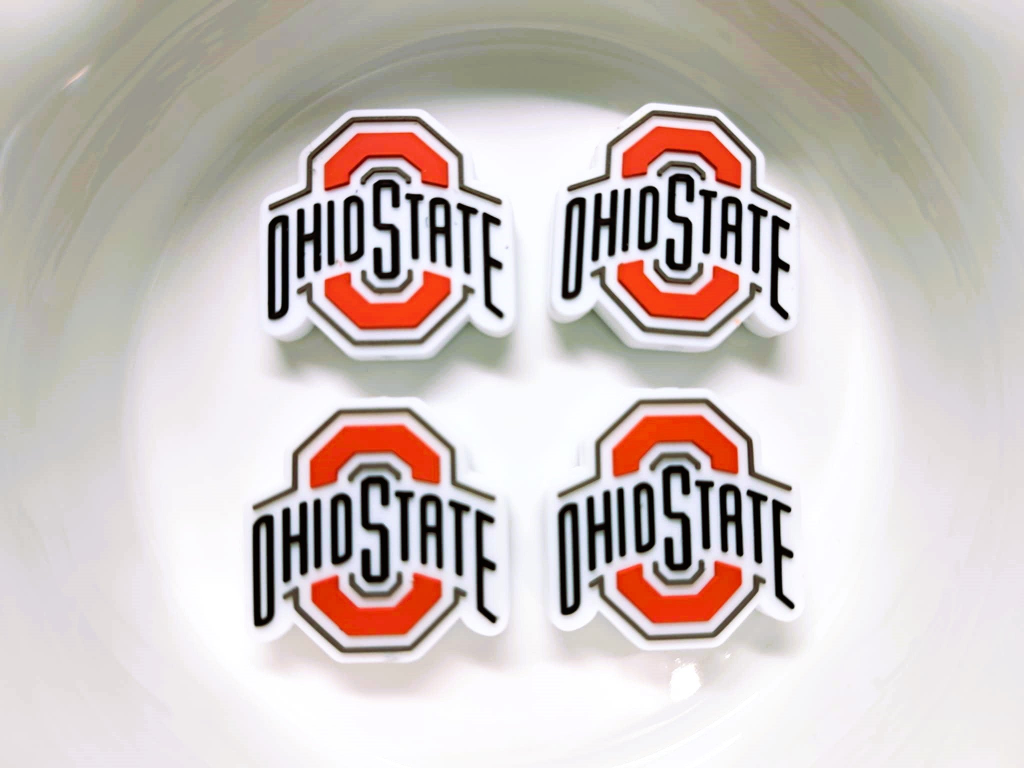 Ohio State Logo Silicone Focal Bead – Cinderlyssa