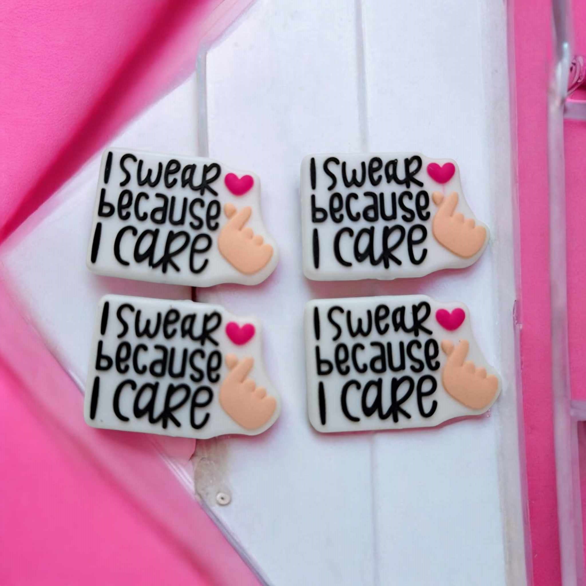 I Swear Because I Care (Korean Finger Heart) Silicone Focal Bead ...