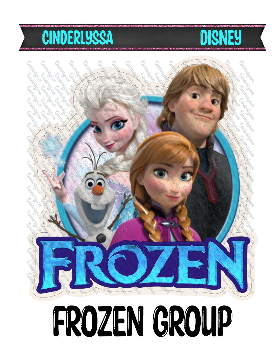 Frozen Group: Elsa, Anna, Olaf & Kristoff Cardstock Silicone Mold, Aro ...