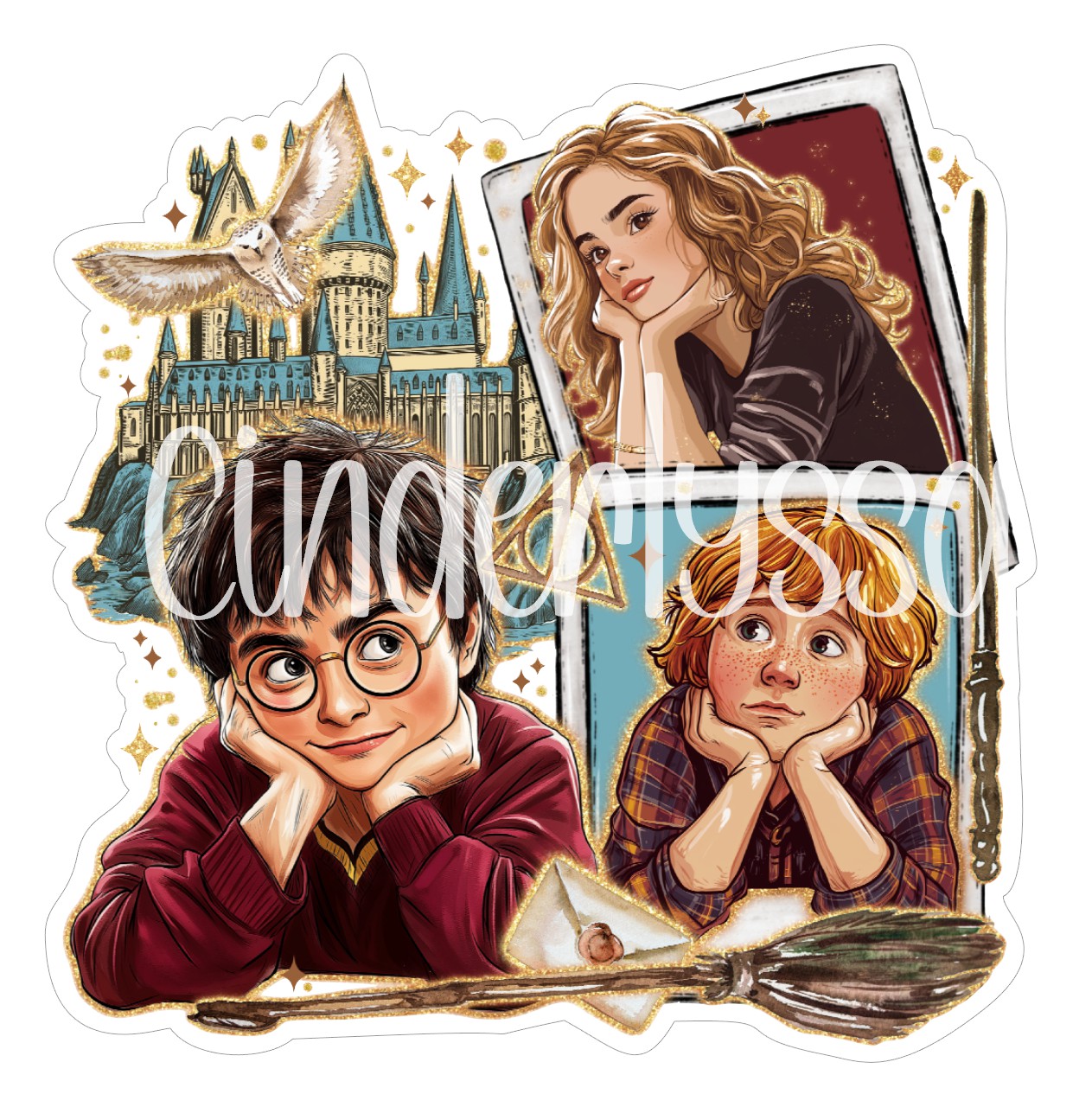 Harry Potter Collage Cardstock Silicone Mold, Aroma Bead Molds, Premiu ...