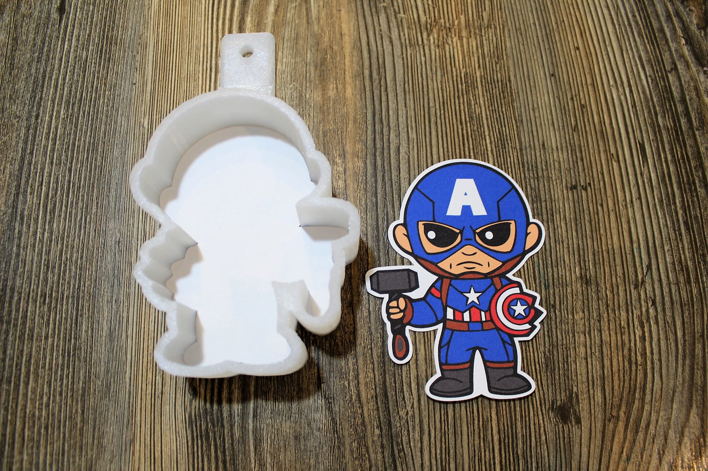 Captain America: Superhero Silicone Mold, Aroma Bead Molds, Car Freshe ...