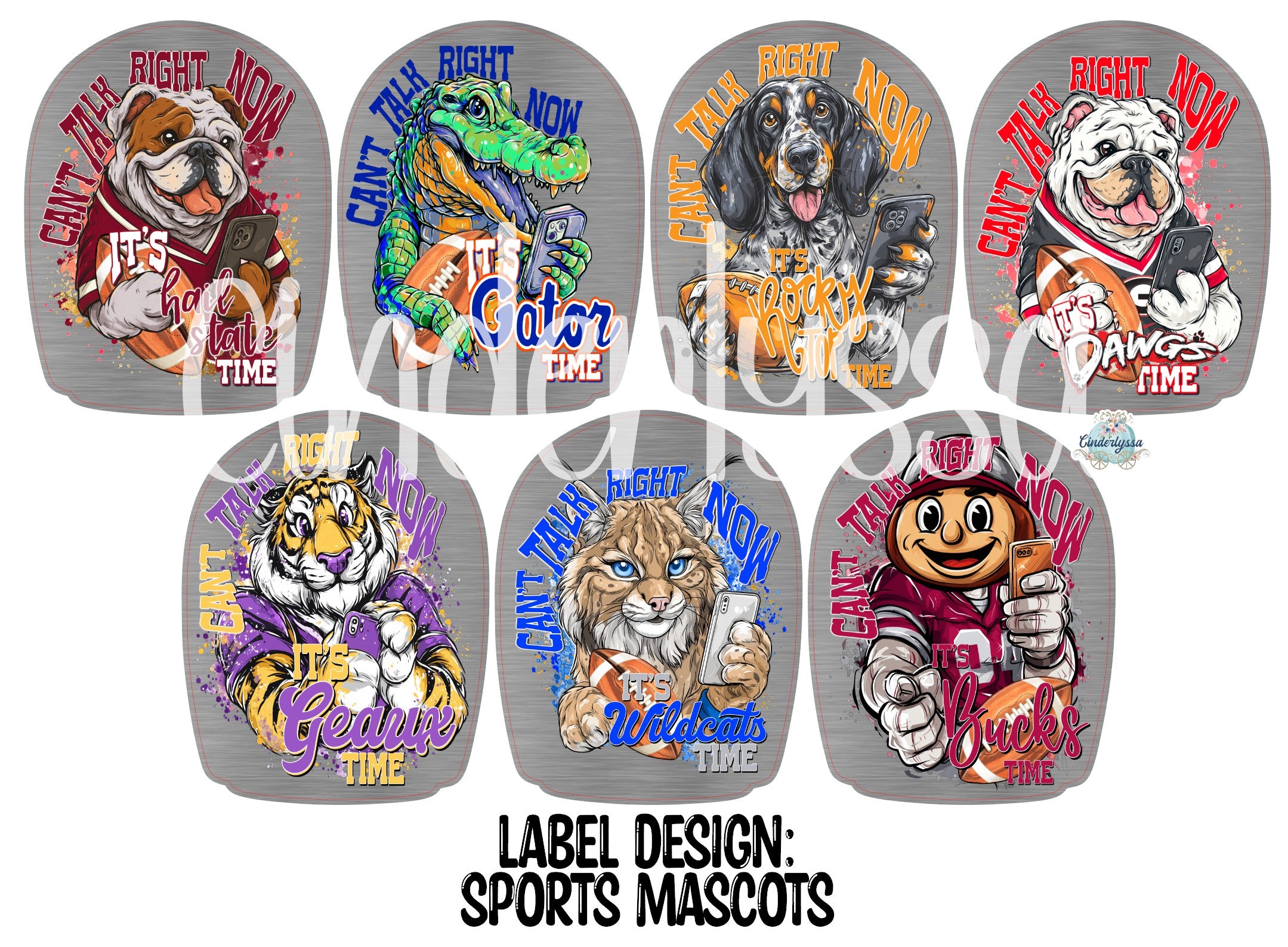 Label Design: Sports Mascots Cardstock Silicone Mold, Aroma Bead Molds ...