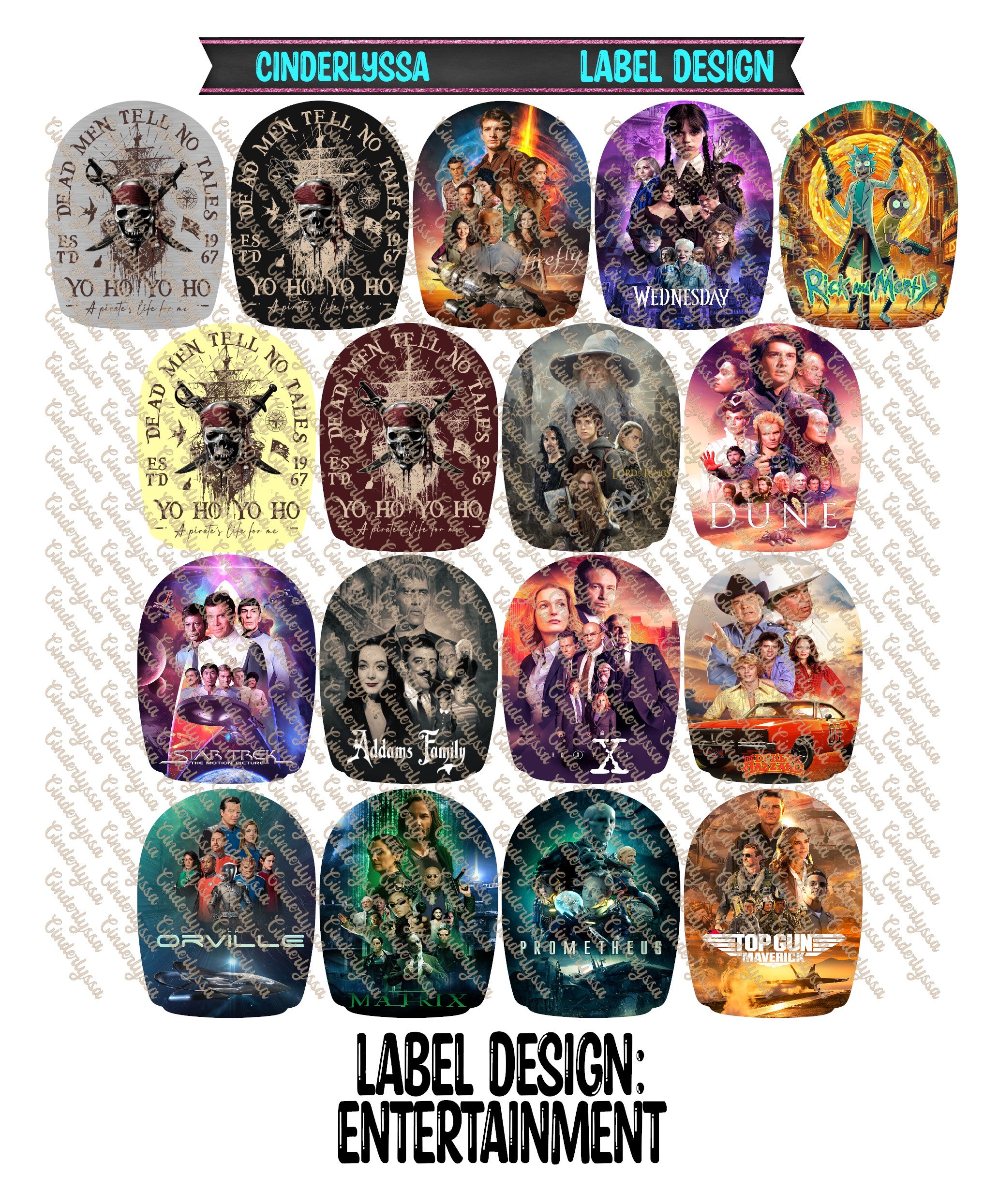 Label Design: Entertainment Cardstock Silicone Mold, Aroma Bead Molds ...