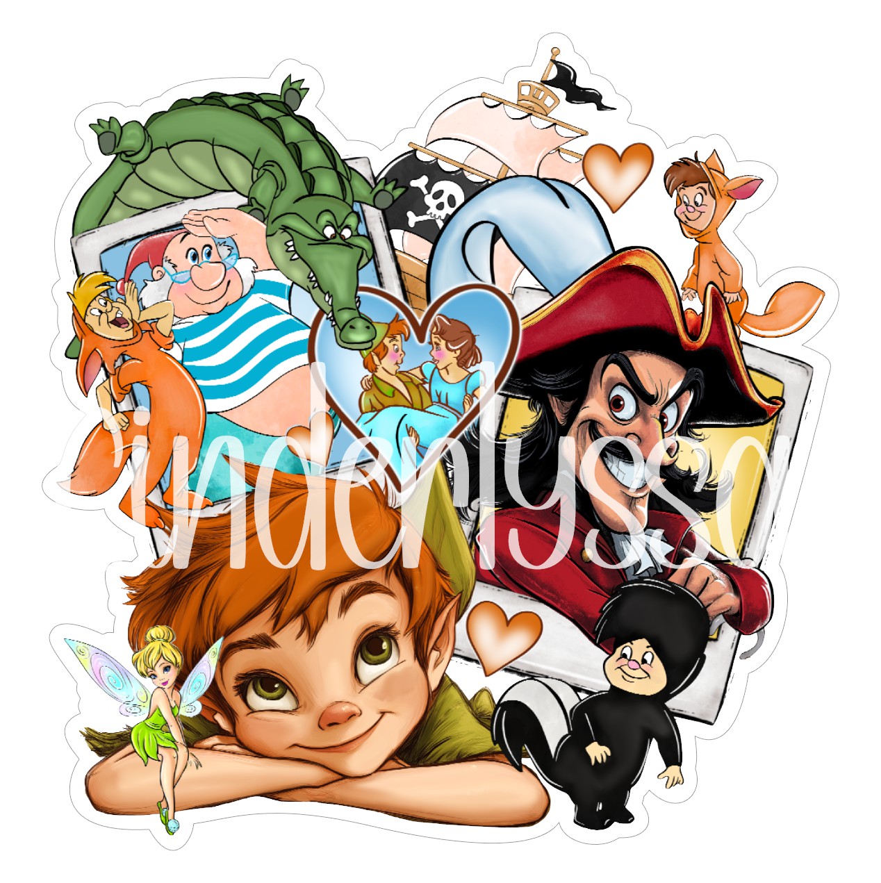 Peter Pan Collage Cardstock Silicone Mold, Aroma Bead Molds, Premium C ...