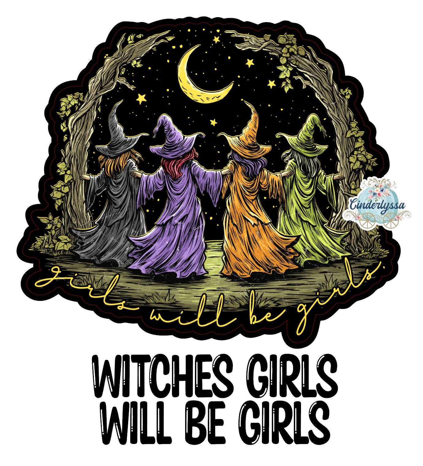 Witches Girls Will Be Girls Cardstock Silicone Mold, Aroma Bead Molds ...