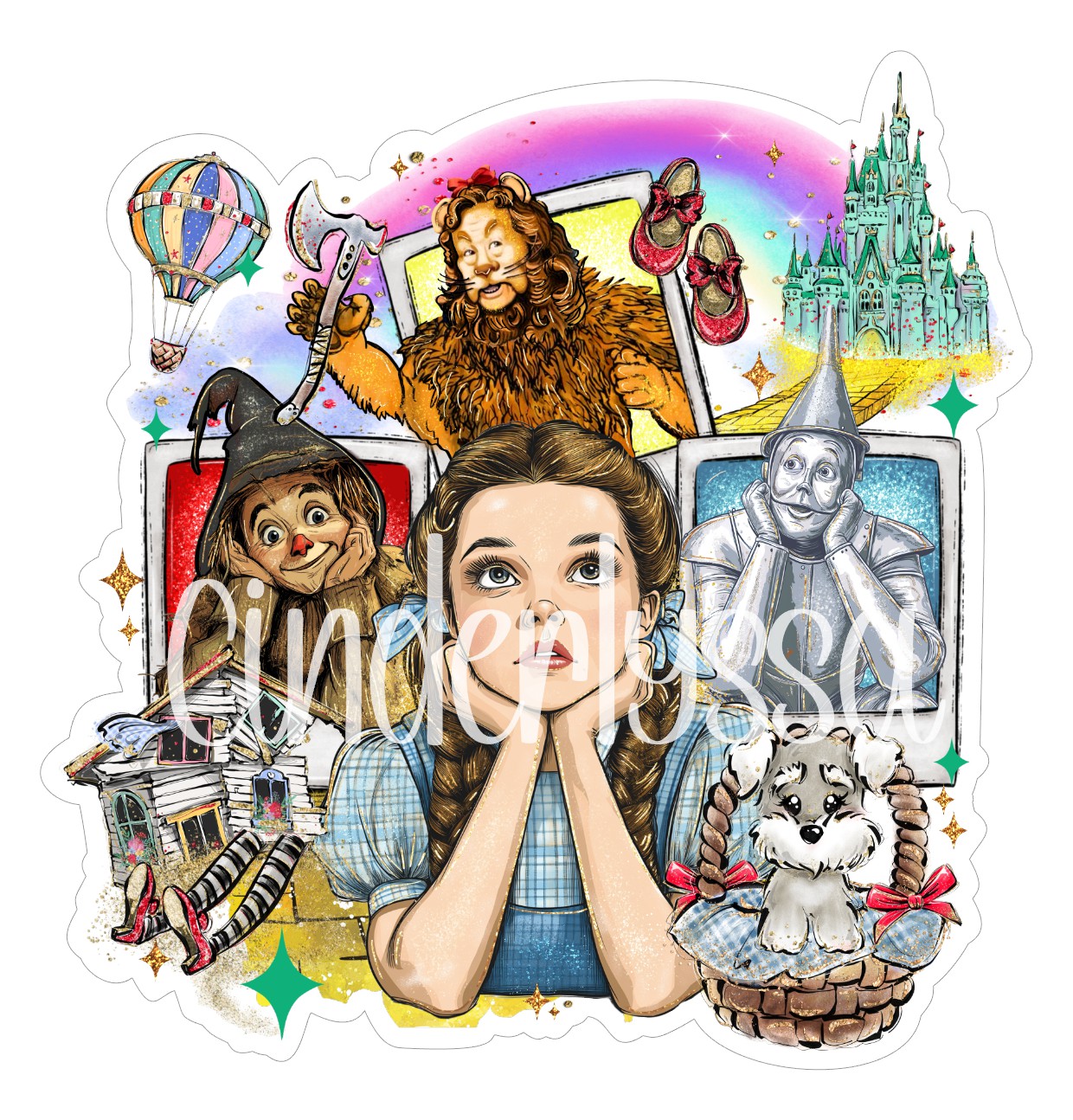 Wizard of Oz Collage Cardstock Silicone Mold, Aroma Bead Molds, Premiu ...