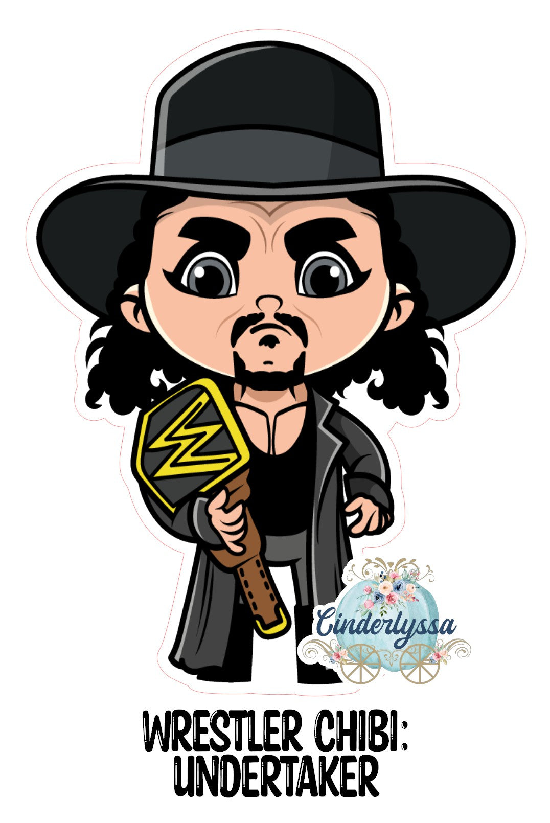 Wrestling Chibi: Undertaker Cardstock Silicone Mold, Aroma Bead Molds ...