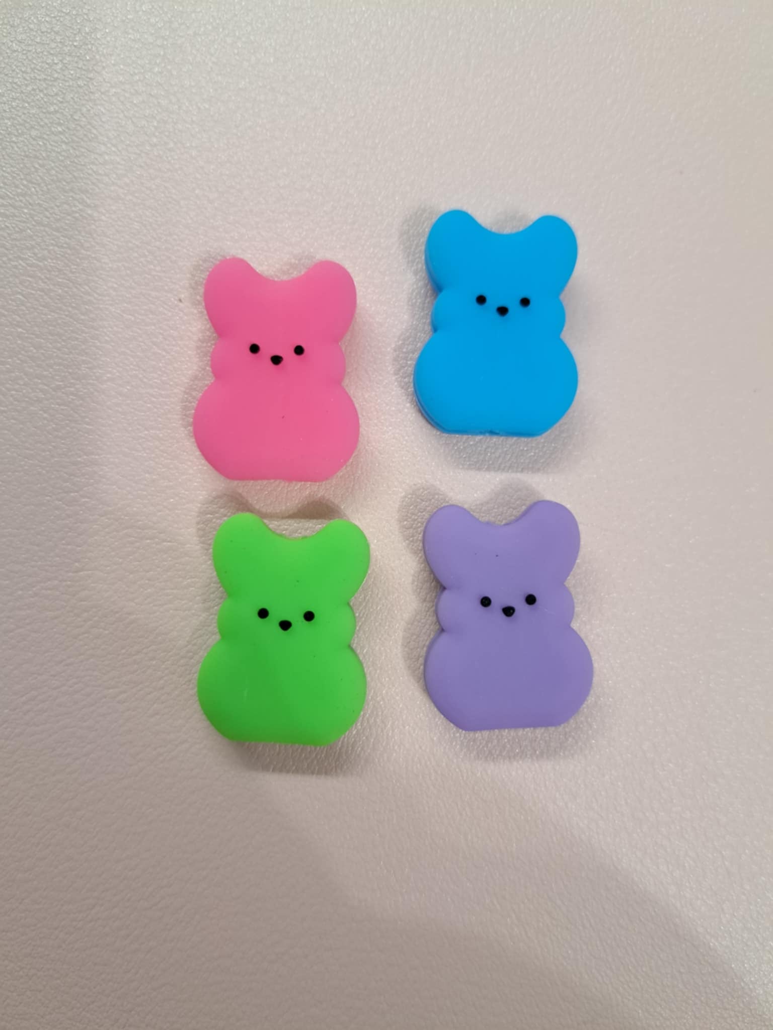 Easter Peep Bunny Silicone Focal Bead – Cinderlyssa