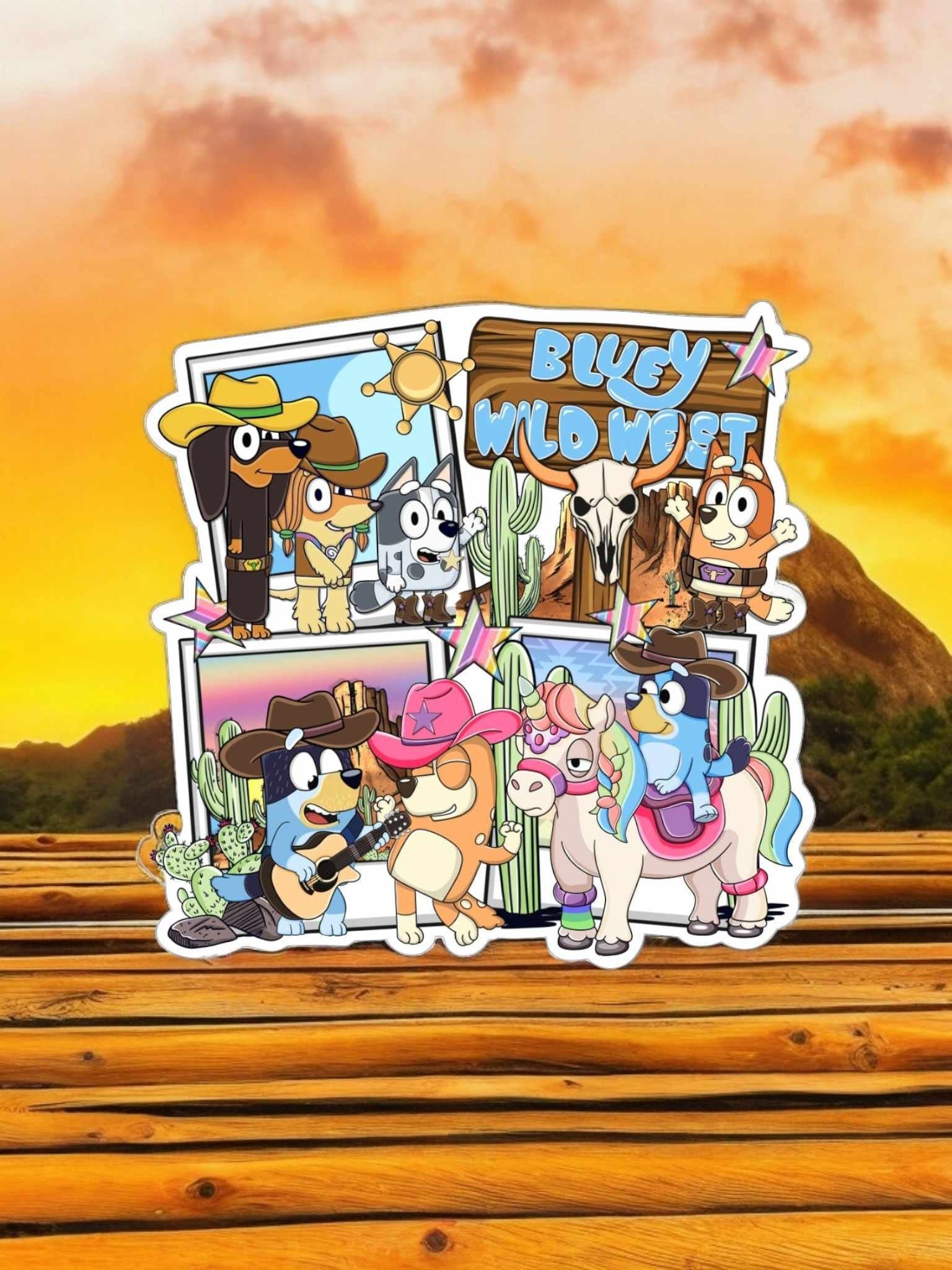 Bluey Wild West: Polaroid Picture Collage Silicone Mold, for Aroma Bea ...