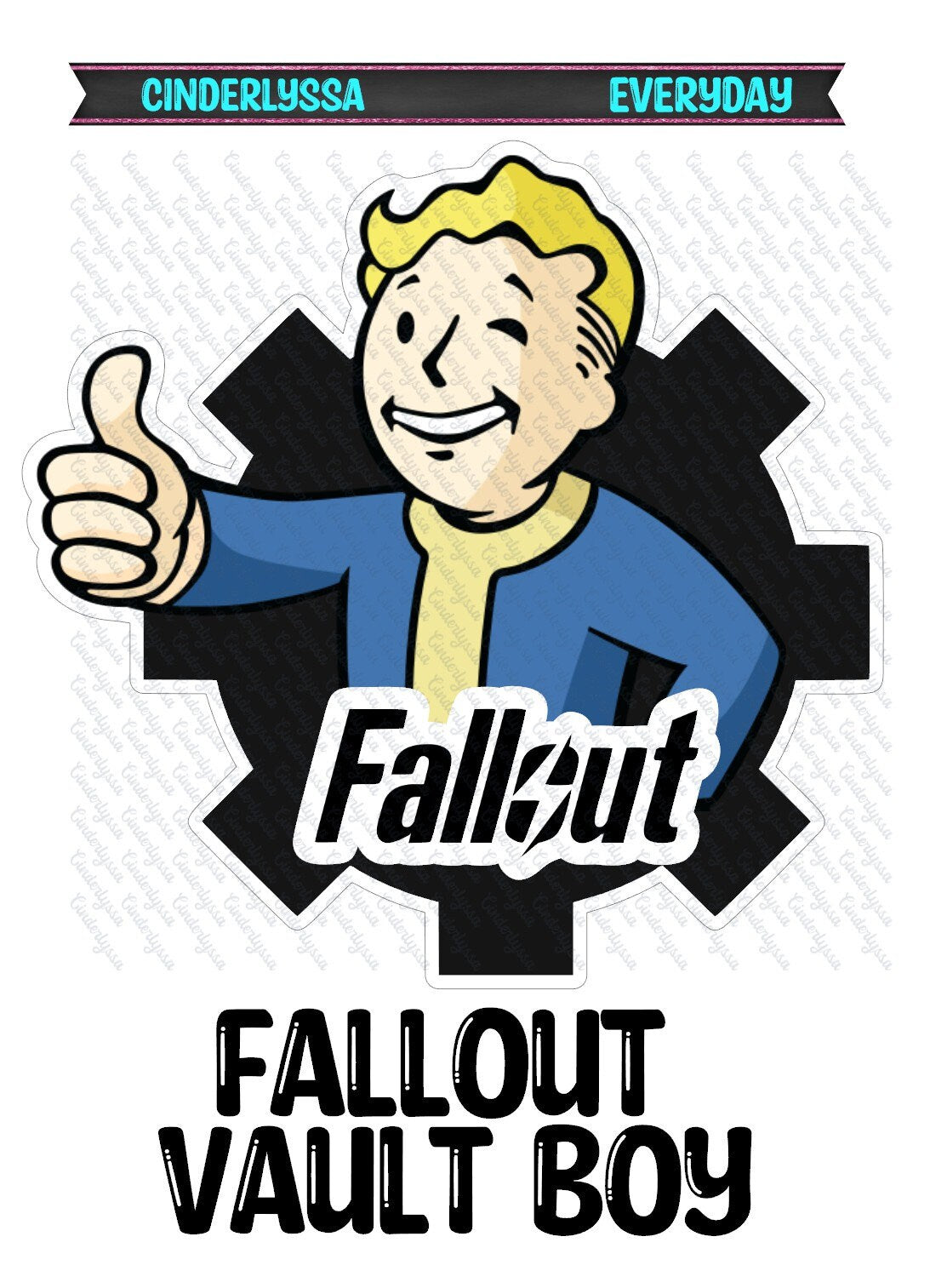 Fallout Vault Boy Cardstock Silicone Mold, Aroma Bead Molds, Premium C ...