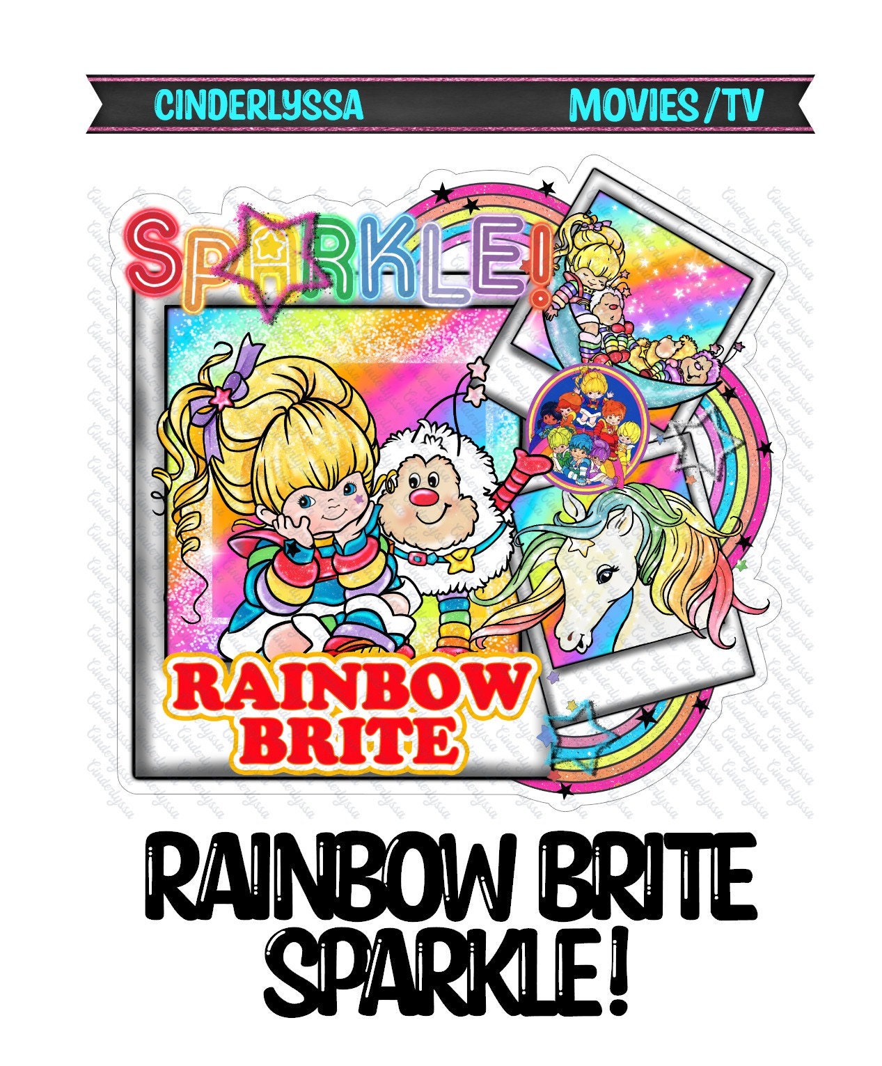 Rainbow Brite Sparkle! Cardstock Silicone Mold, Aroma Bead Molds, Prem ...