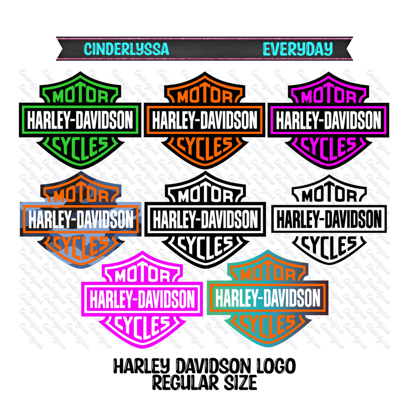 Harley Davidson Logo With Multiple Colors Cardstock Silicone Mold, Aro ...