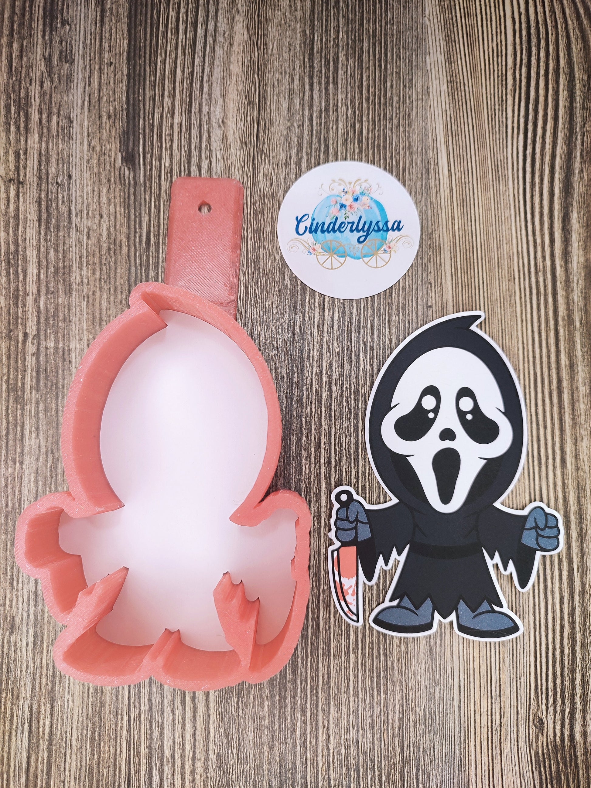 Ghostface Horror Movie Silicone Mold, Aroma Bead Molds, Car Freshener ...