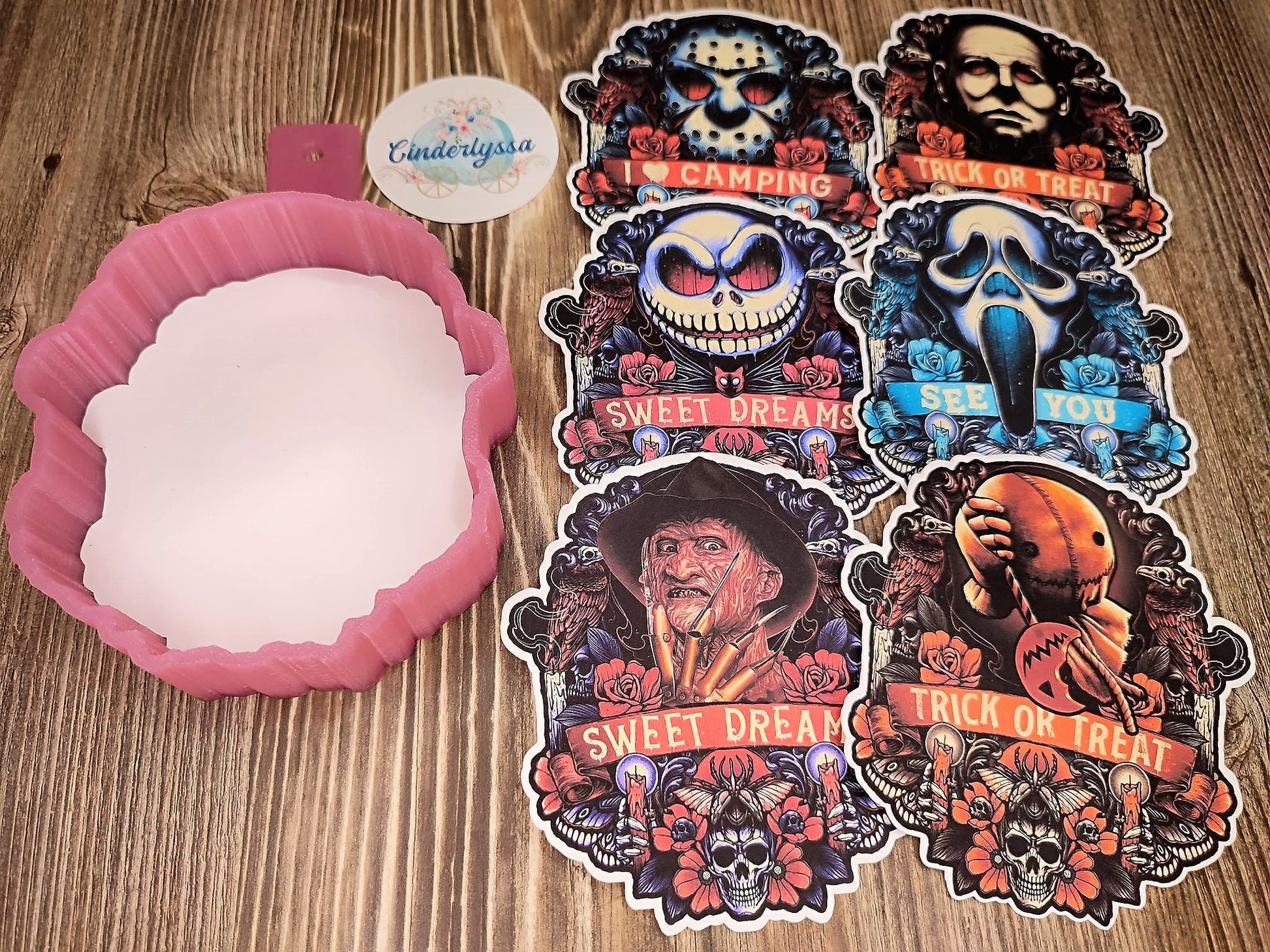 Horror Movies Style 1: Scary Movie Inspired Characters Cardstock Silic ...