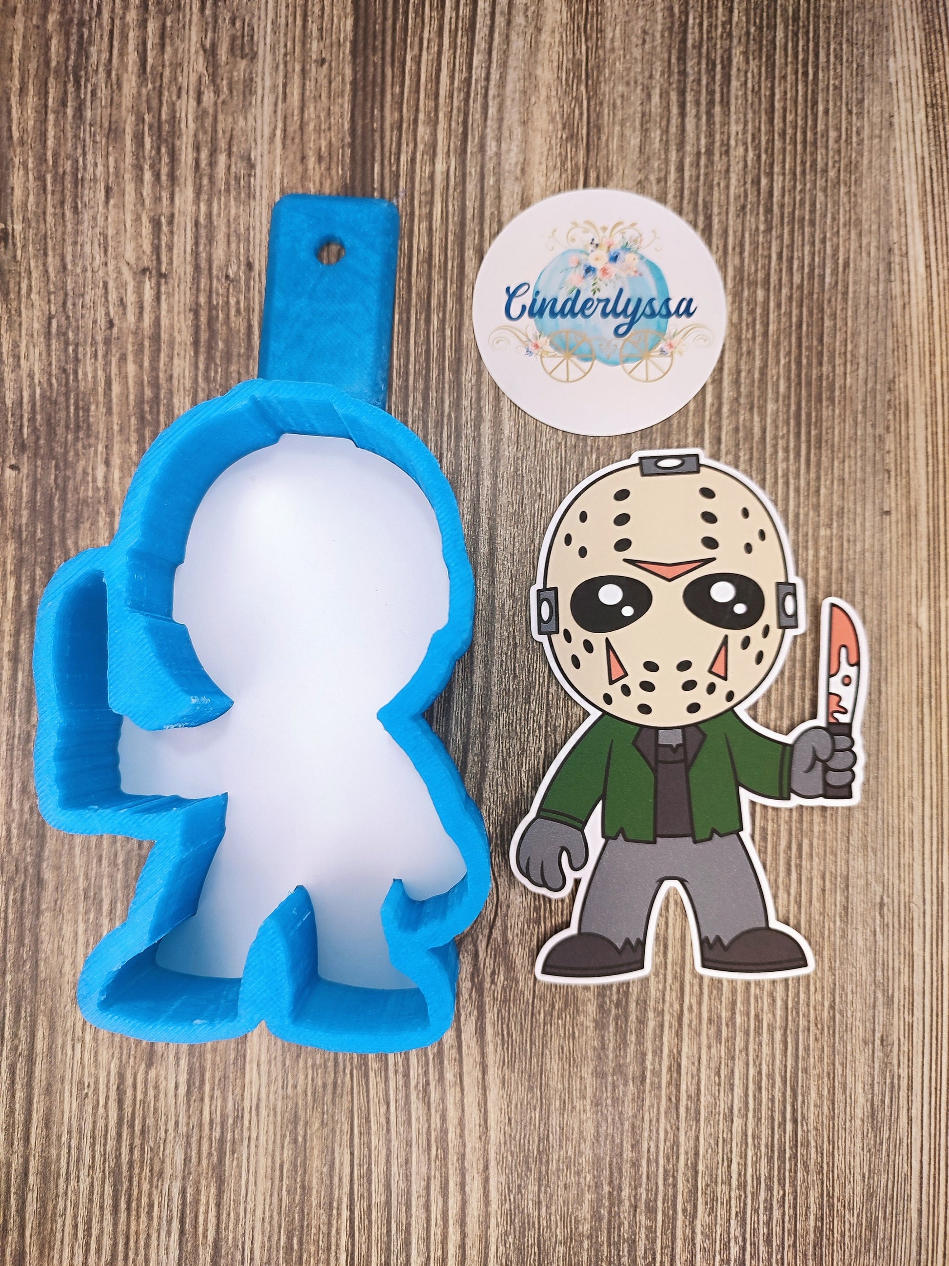 Jason Halloween Scary Horror Movie Silicone Mold, Aroma Bead Molds, Ca ...