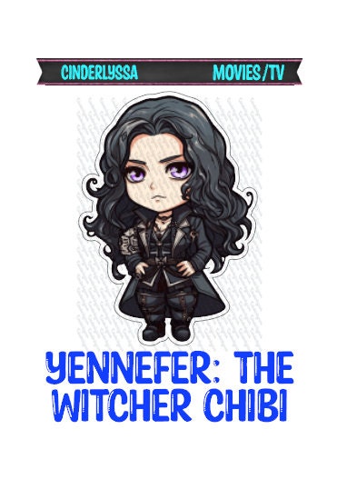 Yennefer Chibi: The Witcher Show & Game Cardstock Silicone Mold, Aroma ...