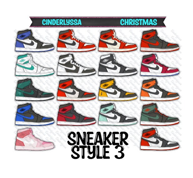 Sneaker Style 3: Multiple Colored Shoes Cardstock Silicone Mold, Aroma ...