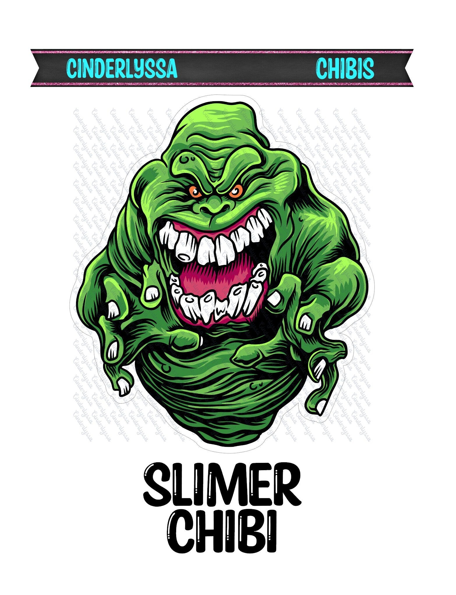 Ghostbusters Original Chibi: Slimer Cardstock Silicone Mold, Aroma Bea ...
