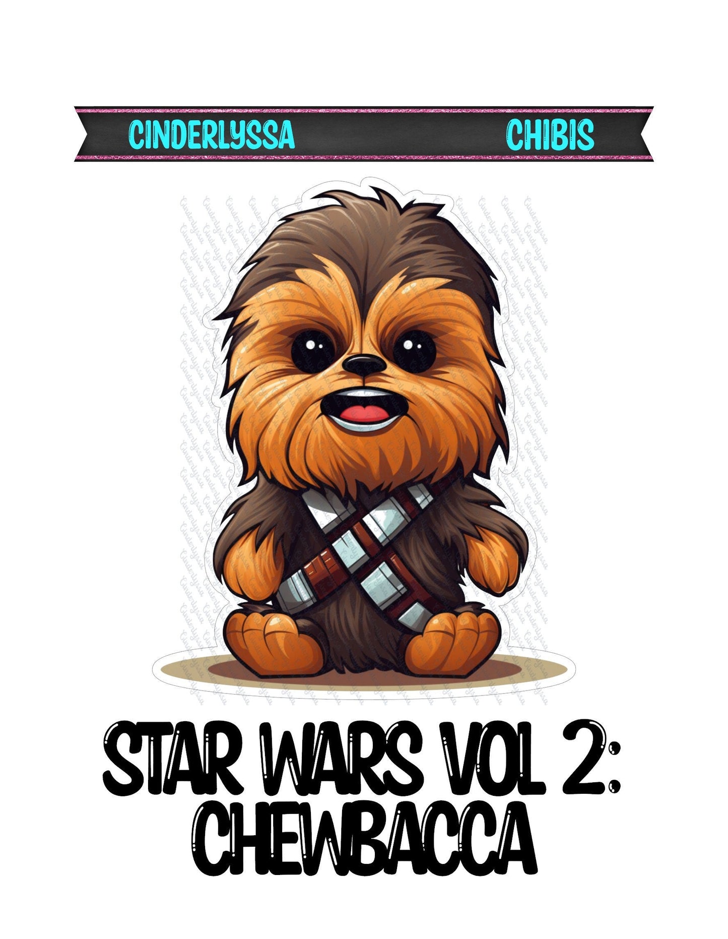 Star Wars Chewbacca Chibi Cardstock Silicone Mold, Aroma Bead Molds, P ...
