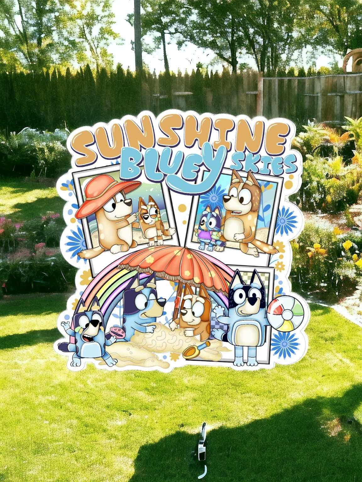 Bluey Sunshine Skies Cardstock Silicone Mold, Aroma Bead Molds, Car Fr ...